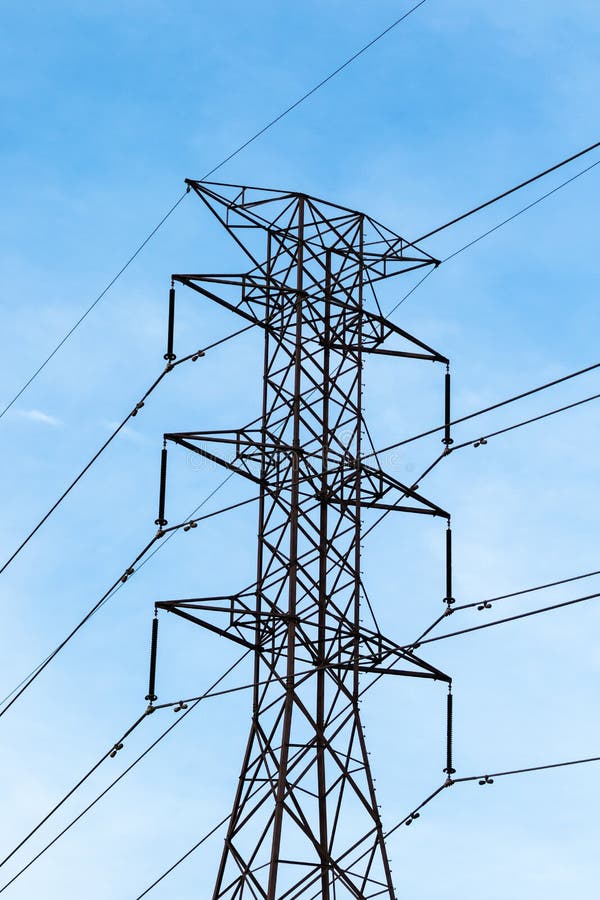 Electricity Tower stock image. Image of electricity, distribution ...