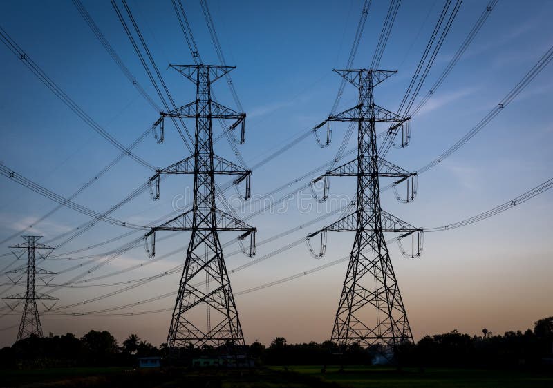 Electricity tower stock photo. Image of electricity, cable - 65846404