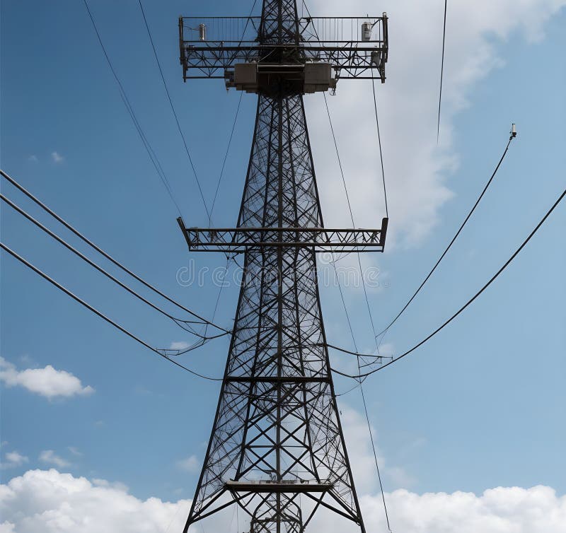 Electricity Tower Icon Vector Set. Transmission Tower Illustration Sign ...