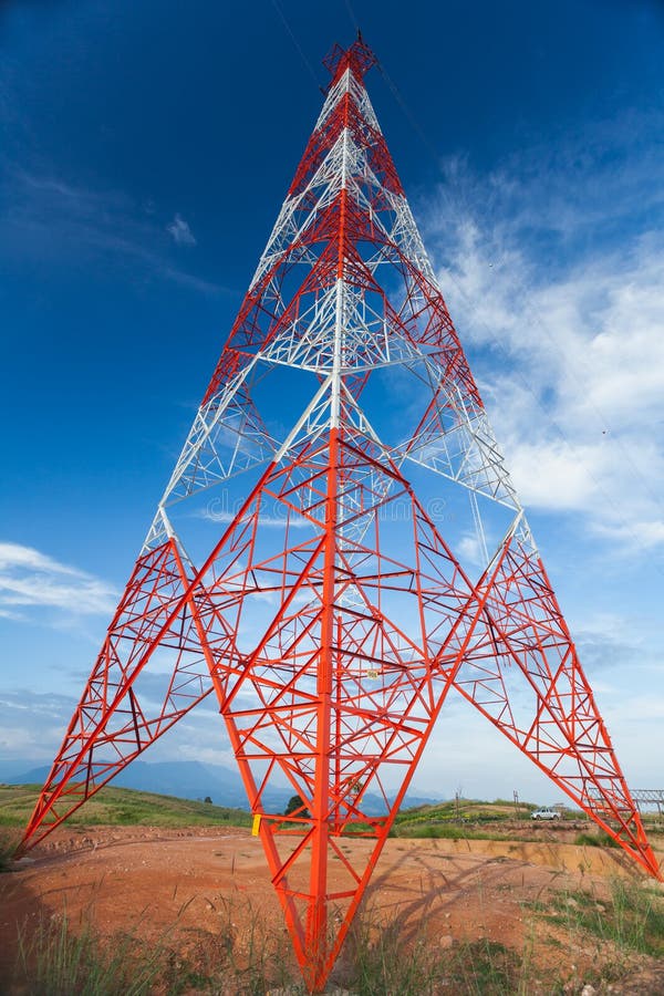 Electricity tower stock image. Image of industry, plant - 136219053