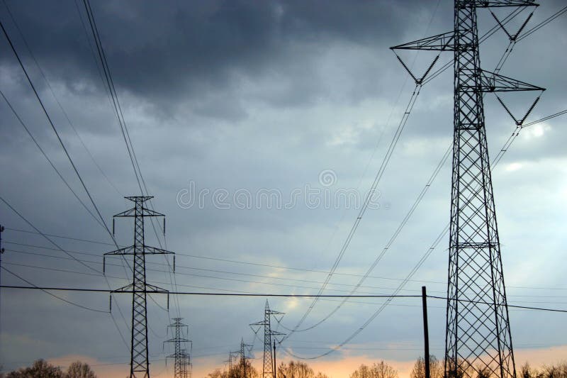 Electricity Towers stock photo. Image of industry, energy - 3014980