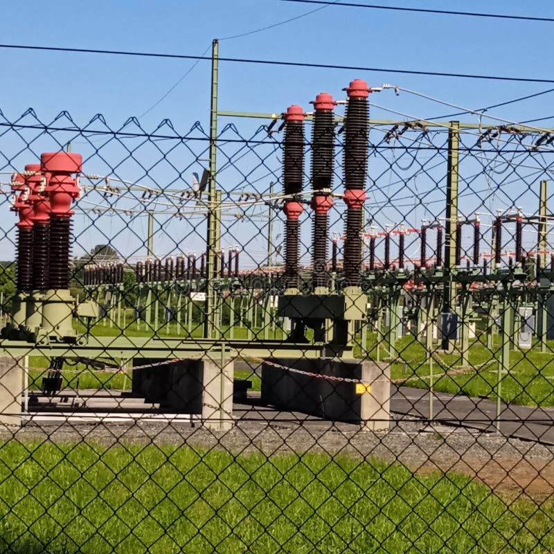 Electricity Transformer As Part of the Power Grid Stock Photo - Image ...