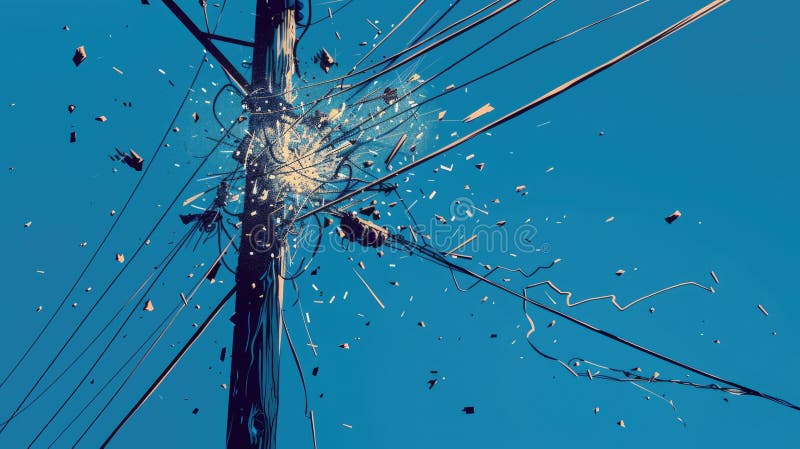 Electricity Transmission Infrastructure with Multiple Wires Suspended ...