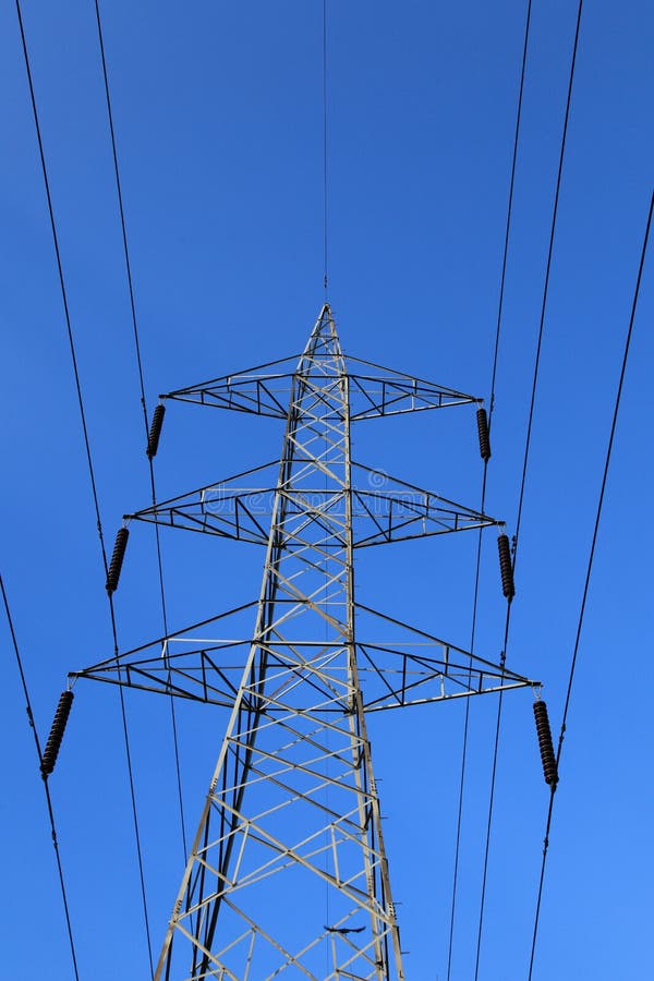 Electricity Transmission Line Stock Photo - Image of tall, generation ...