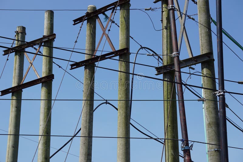 Electricity Transmission Towers. Energy Infrastructure Concept Stock ...