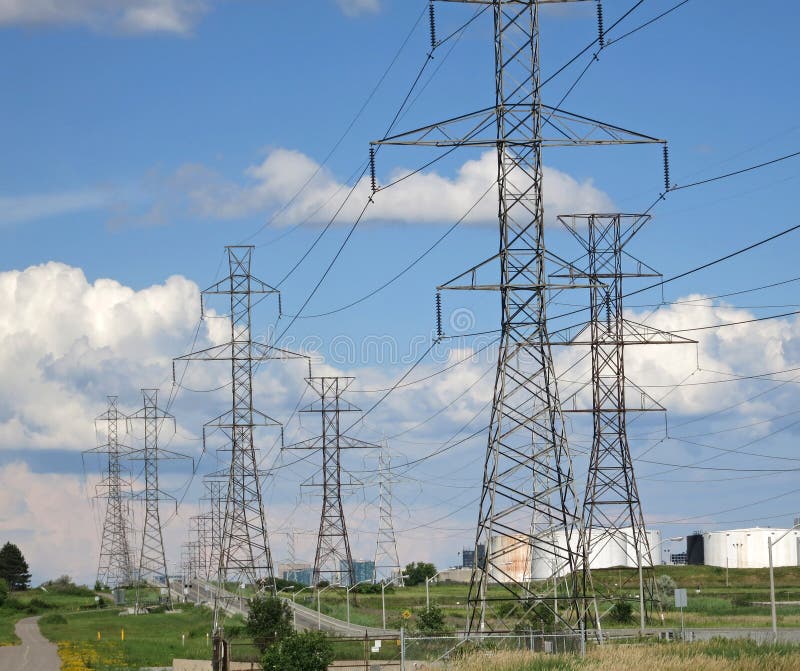 Electricity Transmission Towers Stock Image - Image of transmission ...
