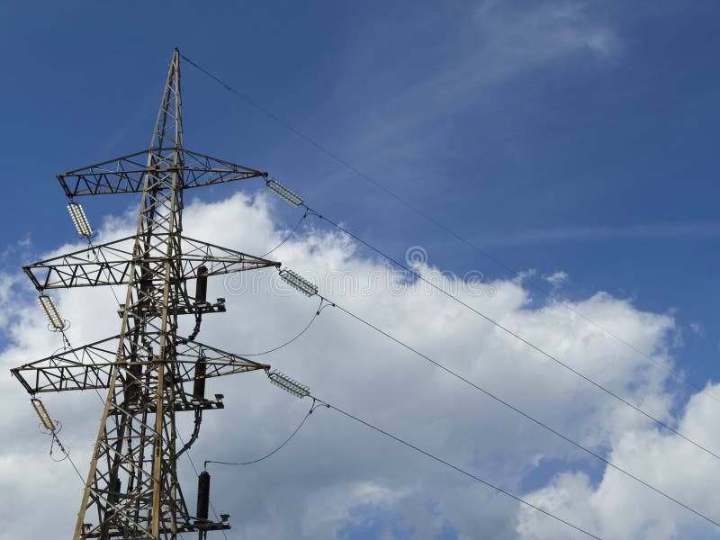 Electricity Transport Pylon Under Dramatic Skies Stock Photo - Image of ...