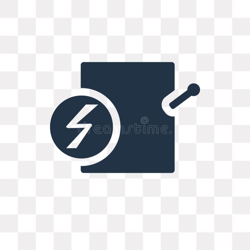Electricity Vector Icon Isolated on Transparent Background, Line Stock ...
