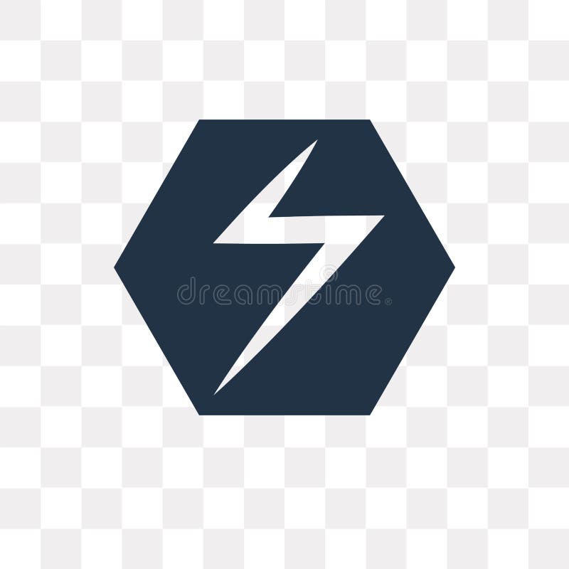 Electricity Vector Icon Isolated on Transparent Background, Electricity ...