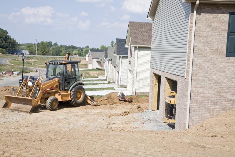 Digging of a Big Electricity Cable Trench Stock Image - Image of order ...