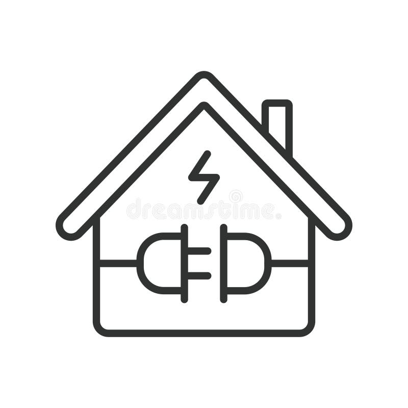 Electrification, Icon in Line Design. Electrification, Electricity ...