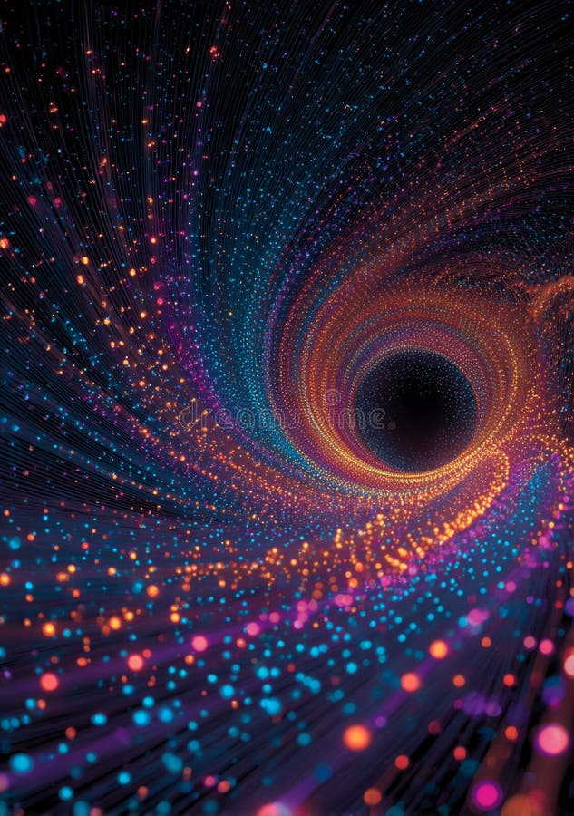 Electrified Energy Ring in Outer Space Stock Image - Image of ring ...