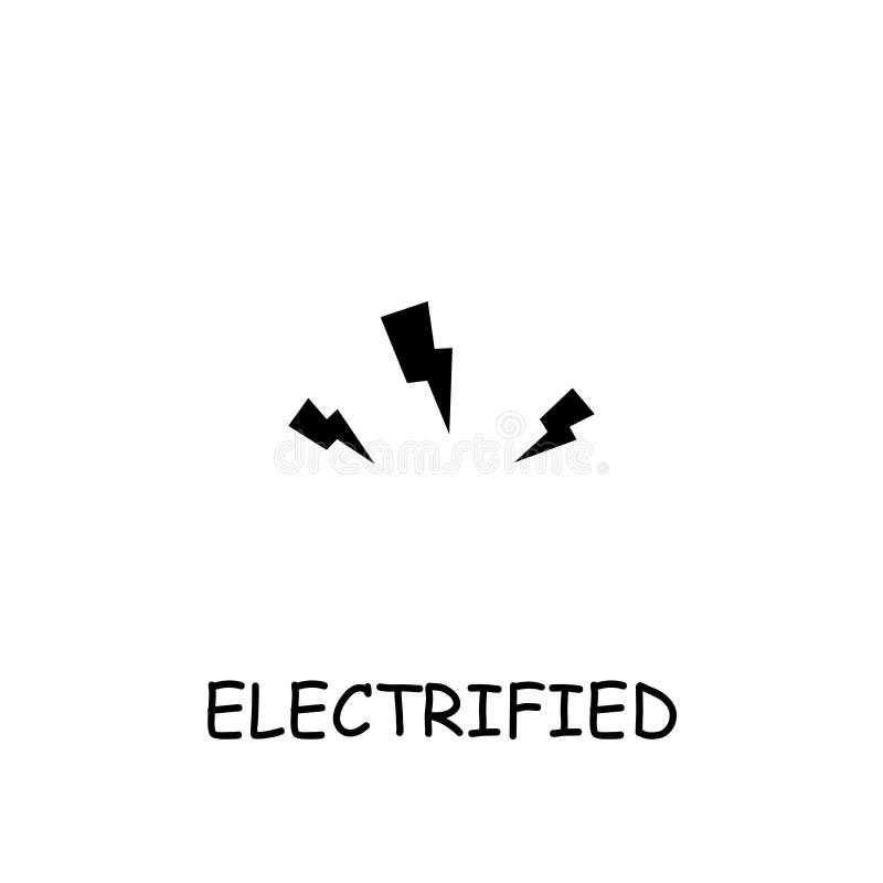 Electrified Flat Vector Icon Stock Illustration - Illustration of arrow ...