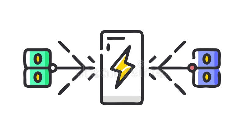 Electrified Learning Book Icon - Dynamic Knowledge Transfer, Vector ...