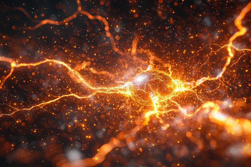 Electrifying Abstract Representation Electricity Showcasing Dynamic ...