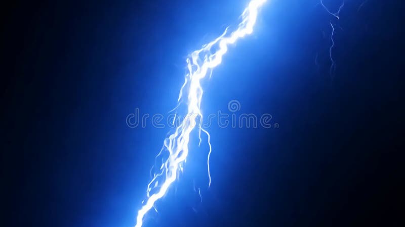 Electrifying Blue Lightning Strike Sequence Captures Stunning Midnight ...