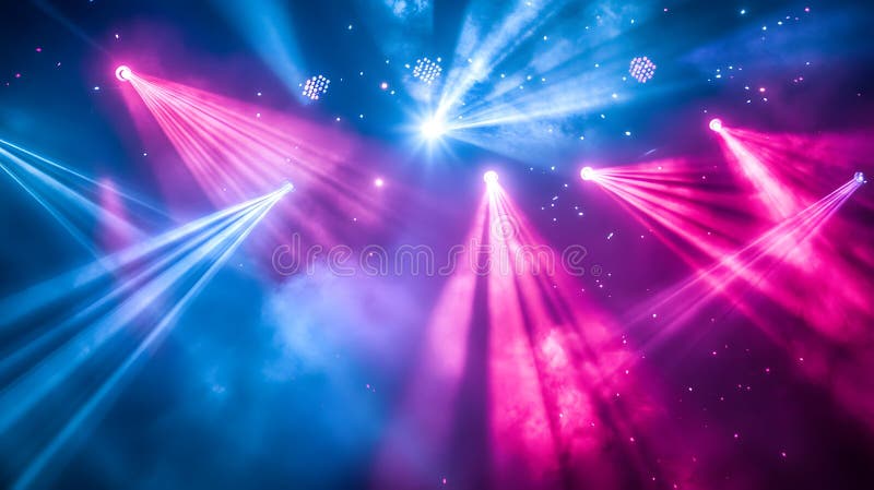 An Electrifying Display of Colorful Lights Transforming a Stage into a ...