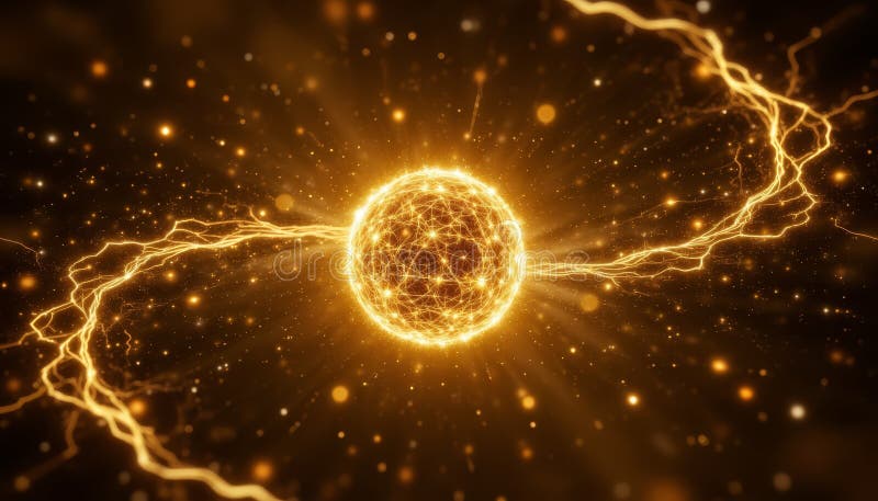 Electrifying Energy Sphere, a Stunning Display of Sparks and Power ...