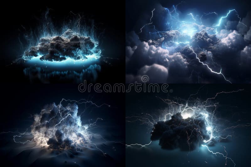 The Electrifying Force of Cloud Computing: a 3D Textured Image Stock ...
