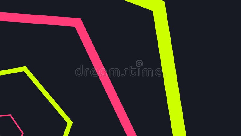 Electrifying Geometric Motion: Endless Glowing Journey through ...