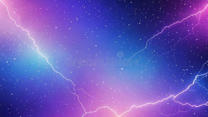 Electrifying Gradient Background with Lightning Effects and a Starry ...