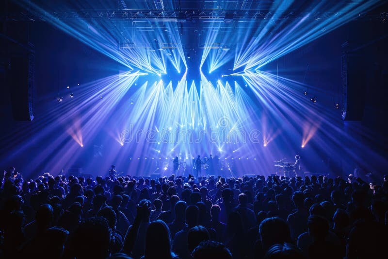 Electrifying Live Music Concert with Stunning Light Show and ...