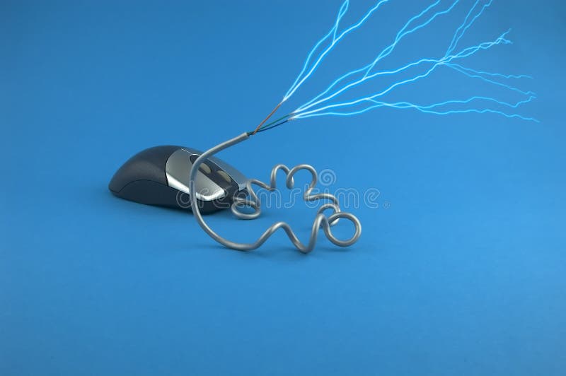Electrifying Mouse. stock photo. Image of graphic, electronic - 105780