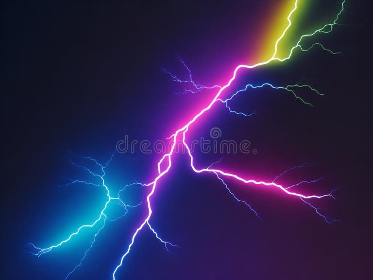 Dynamic Lightning Vibrant Colors and Intense Motion in an Atmospheric ...