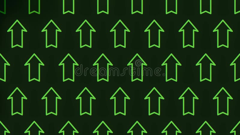 Vibrant Neon Arrows Illuminate Dynamic Pattern on Black Background ...
