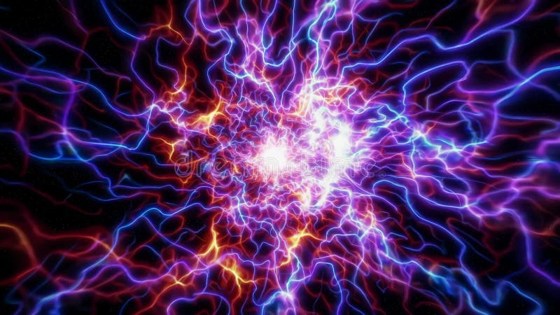 Electrifying Plasma Energy Burst, Dynamic Digital Art Concept Stock ...
