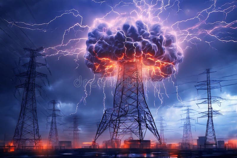 Electrifying Power Surge: Lightning Strikes Transformer Description ...