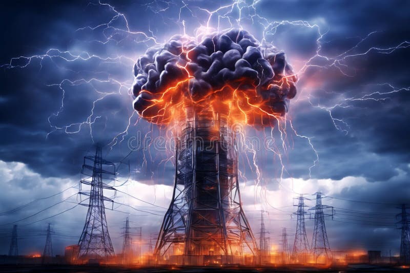 Electrifying Power Surge: Lightning Strikes Transformer Description ...