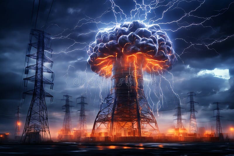 Electrifying Power Surge: Lightning Strikes Transformer Description ...
