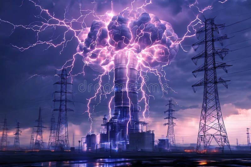 Electrifying Power Surge: Lightning Strikes Transformer Description ...