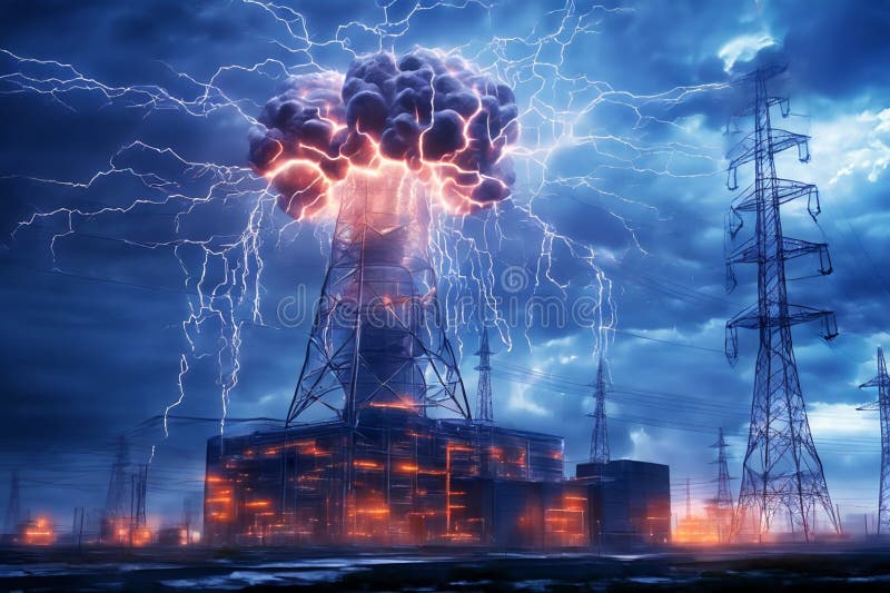 Electrifying Power Surge: Lightning Strikes Transformer Description ...