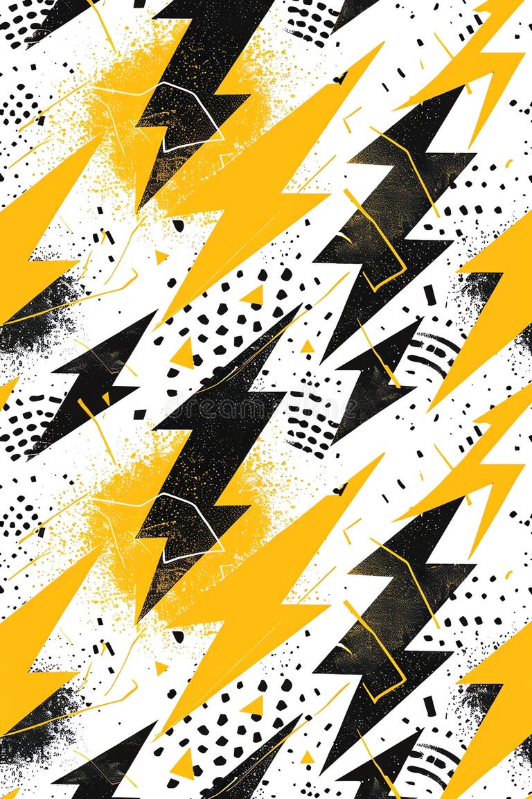 Yellow Thunderbolt Pattern Stock Photos - Free & Royalty-Free Stock ...