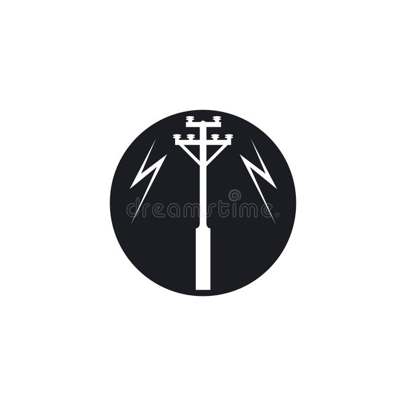 Electrical tower logo stock vector. Illustration of meter - 173622016