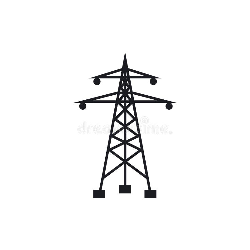 Electrical tower logo stock vector. Illustration of steel - 173622294