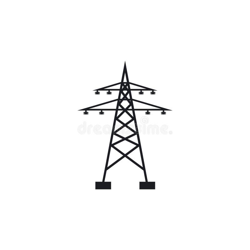 Electrical tower logo stock vector. Illustration of engineering - 173622139