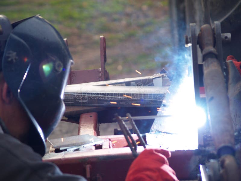 Electro arc welding stock photo. Image of welding, connecting - 99170774