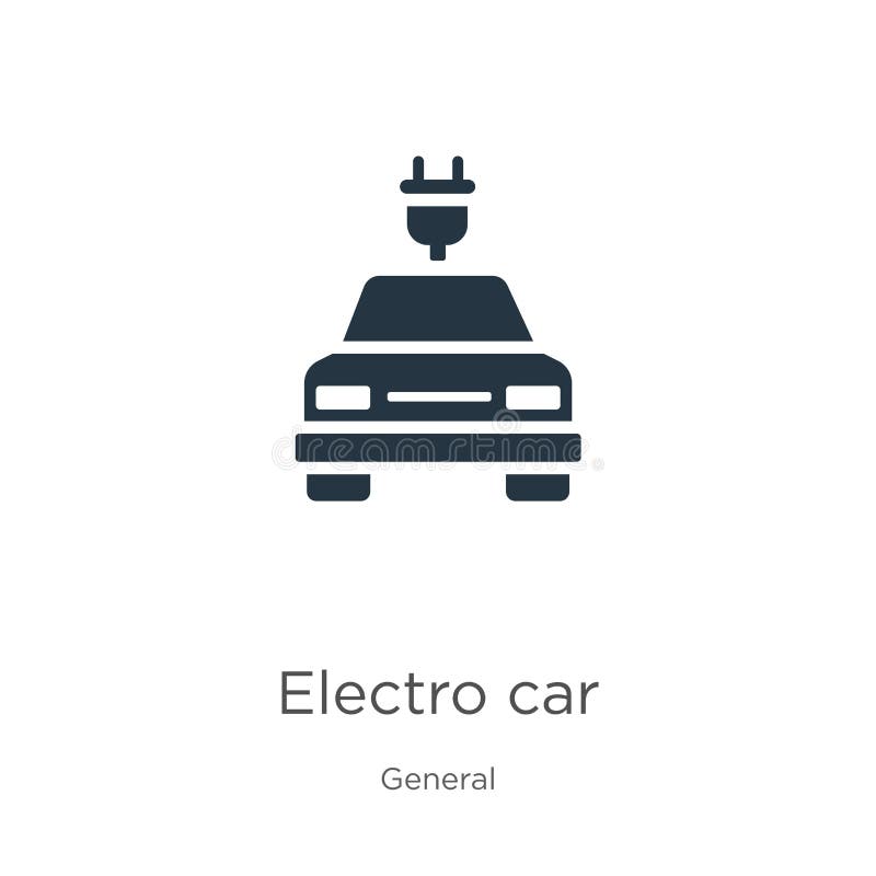 Electro Car Icon Vector. Trendy Flat Electro Car Icon from General ...