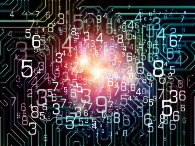 Electro-Digital Grid stock illustration. Illustration of science ...