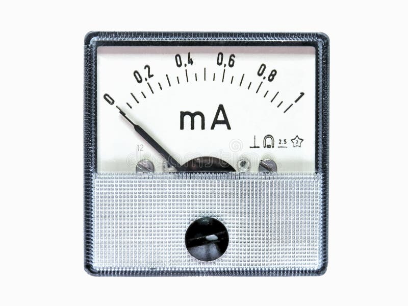 Electro Magnetic Analog Measuring Device. Stock Image - Image of ...
