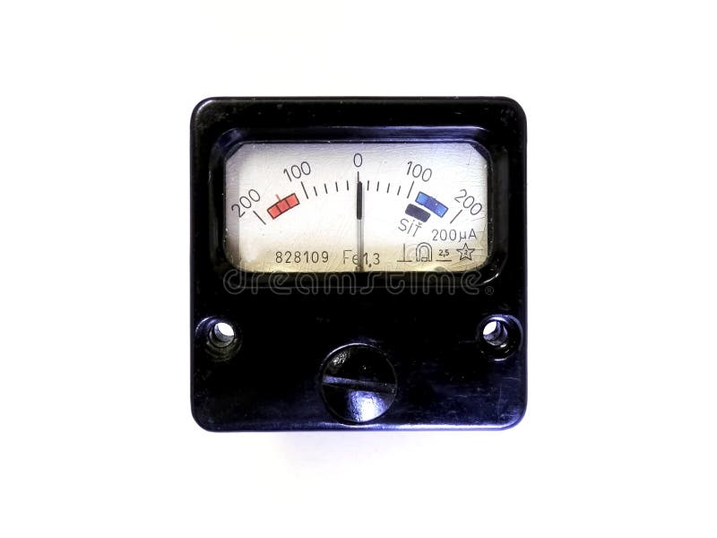 Electro Magnetic Analog Measuring Device. Stock Image - Image of ...