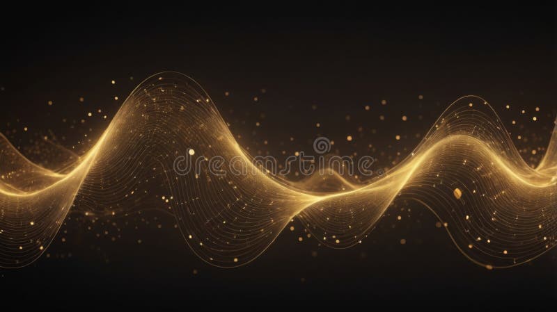 Electro Magnetic Wave Digital Background Full of Luxury Modern Stylish ...