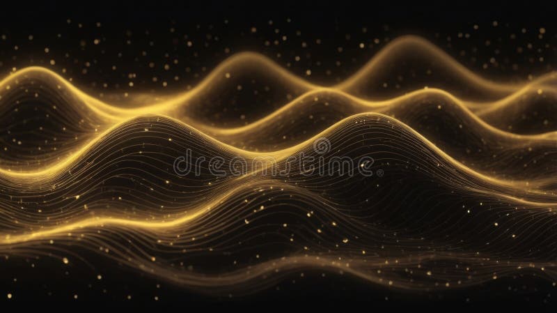 Electro Magnetic Wave Digital Background Full of Luxury Modern Stylish ...