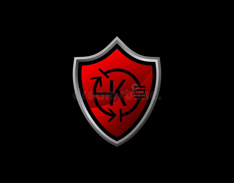 Electro Shield K Letter Logo with Electrical Code and Modern Shield ...