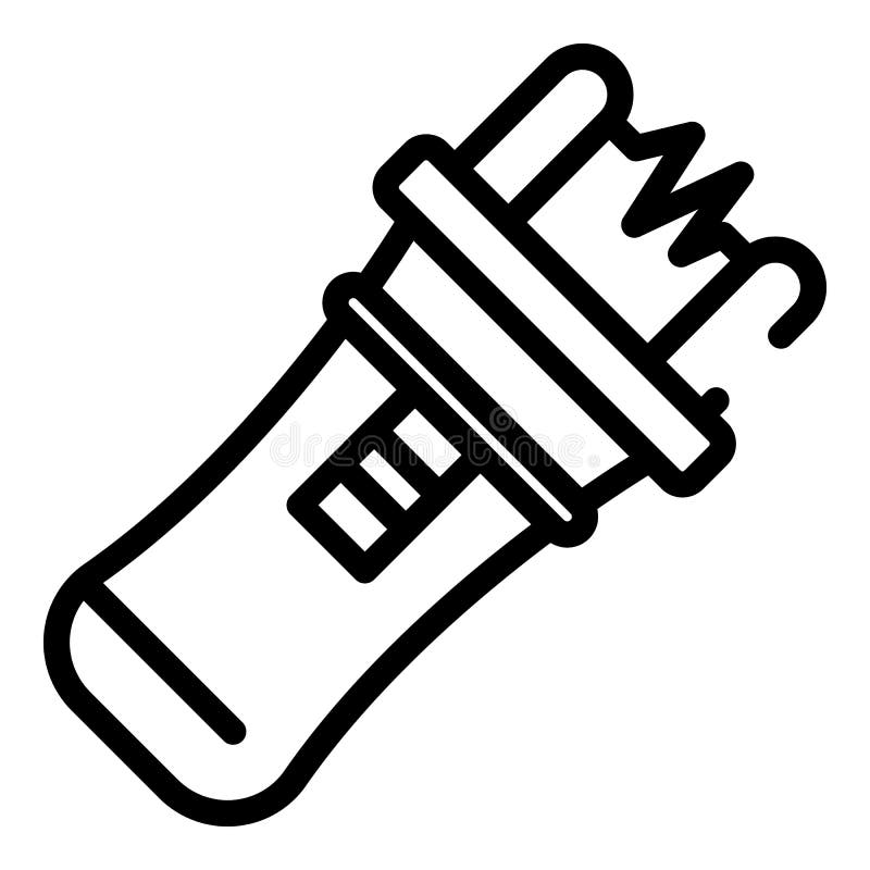 Electro Shocker Icon, Outline Style Stock Vector - Illustration of ...