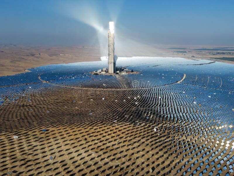 Electro-Solar Power Plant - ESHELIM in the Negev Desert Editorial Stock ...