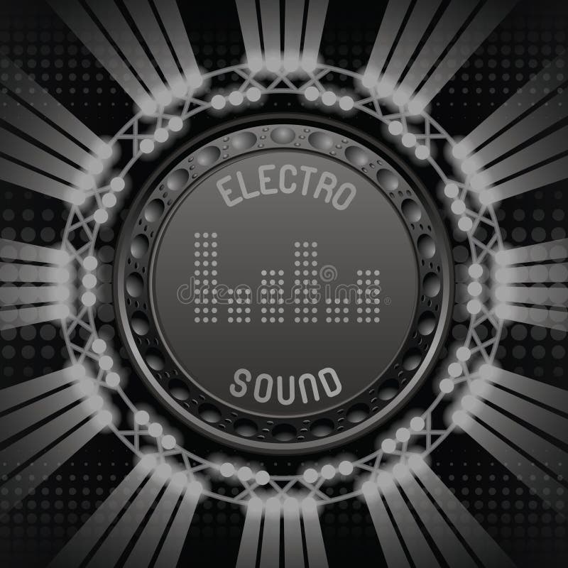 Electro Sound System. Vector Illustration Decorative Design Stock ...